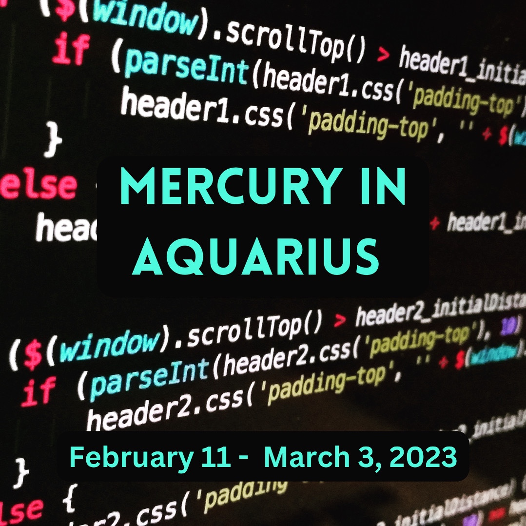 Mercury in Aquarius – Alison's Tarot & Astrology